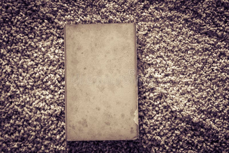 Old Book on Rustic Carpet Texture Stock Image - Image of format, empty ...