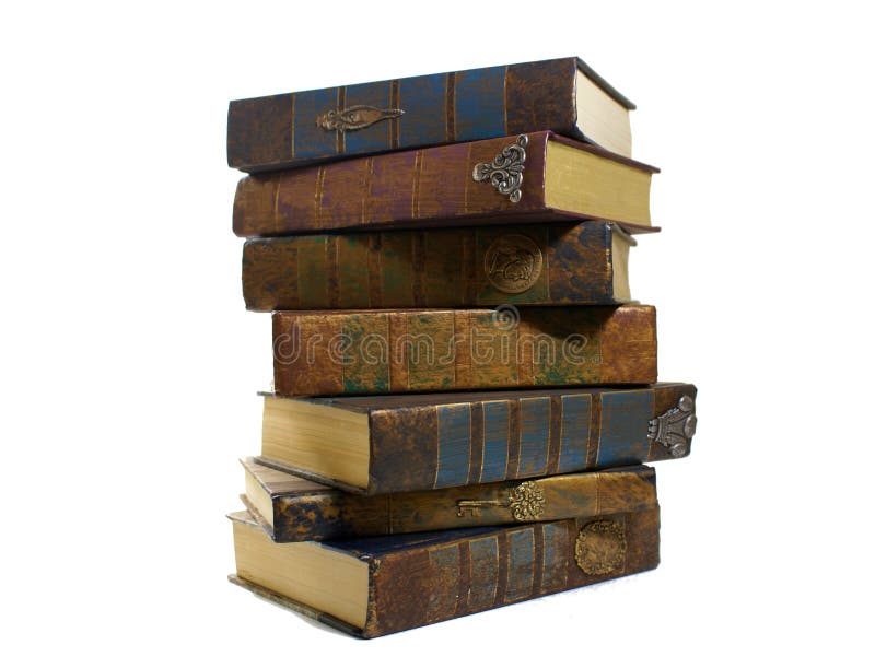 Old book stacked up stock photo. Image of grungy, object - 42254282