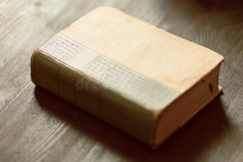 The old book on table stock image. Image of desk, read - 88581515