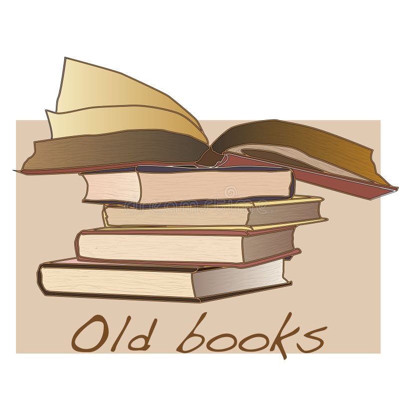 Old book vintage vector stock vector. Illustration of literature - 70958000