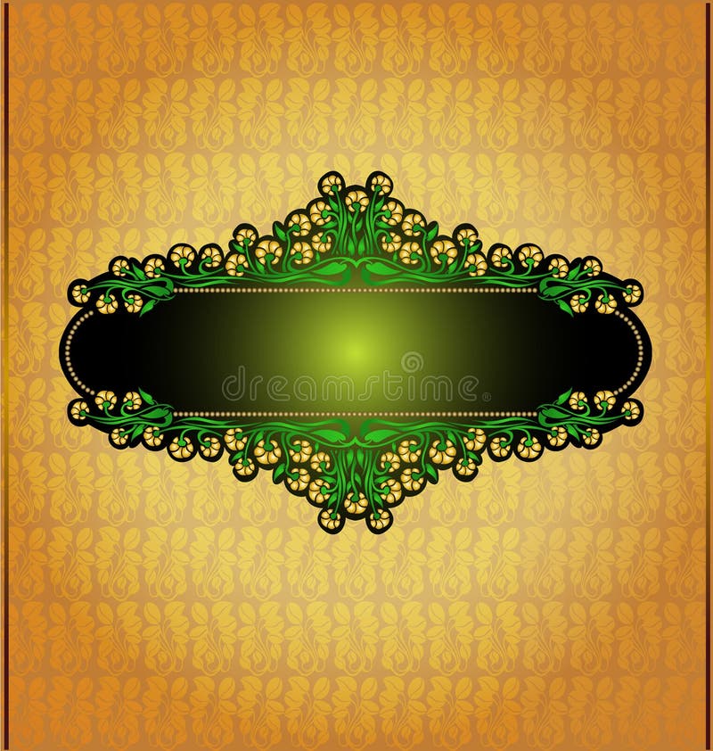 Old Book Violet Luxury Florish Background Stock Vector - Illustration ...