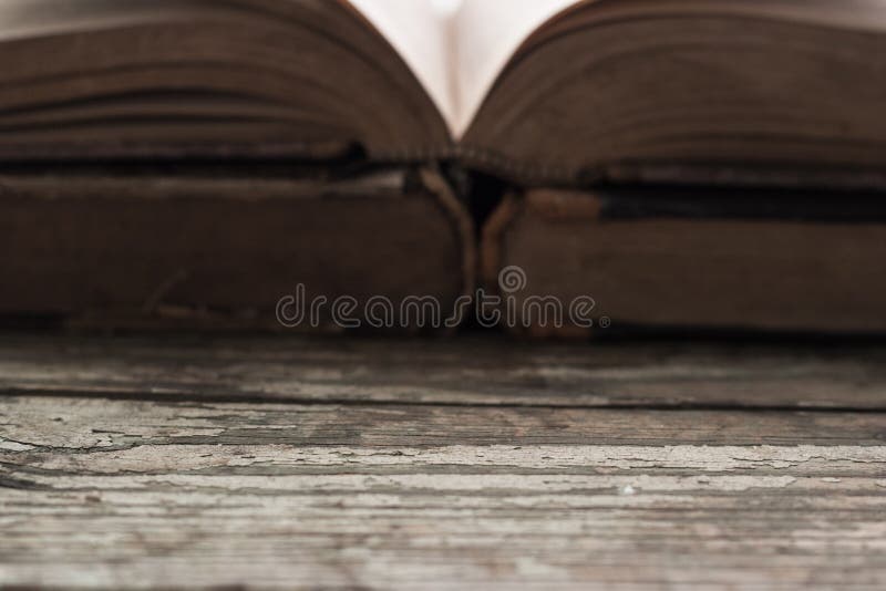 Old Book Wooden Library Desk Stock Image - Image of essay, diary: 133545047