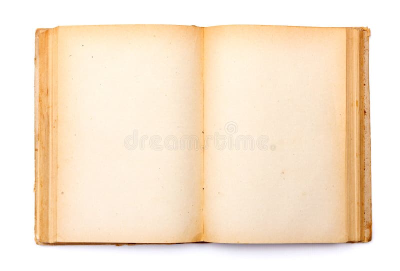 Old Book with Yellowed Pages Stock Image - Image of aged, notebook ...