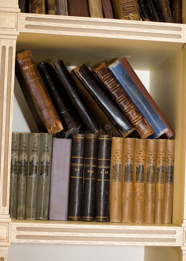 Old books stock image. Image of rarity, shelf, writer - 12952453