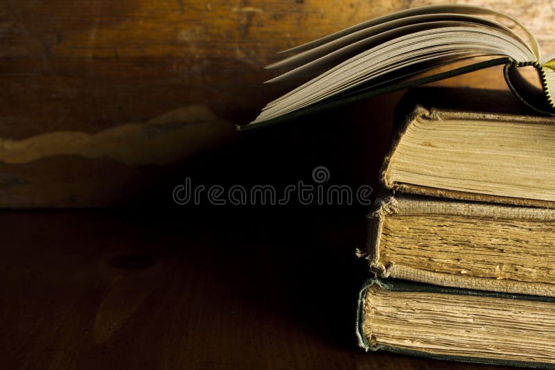 Old Books with Copy Space stock image. Image of read - 58278927