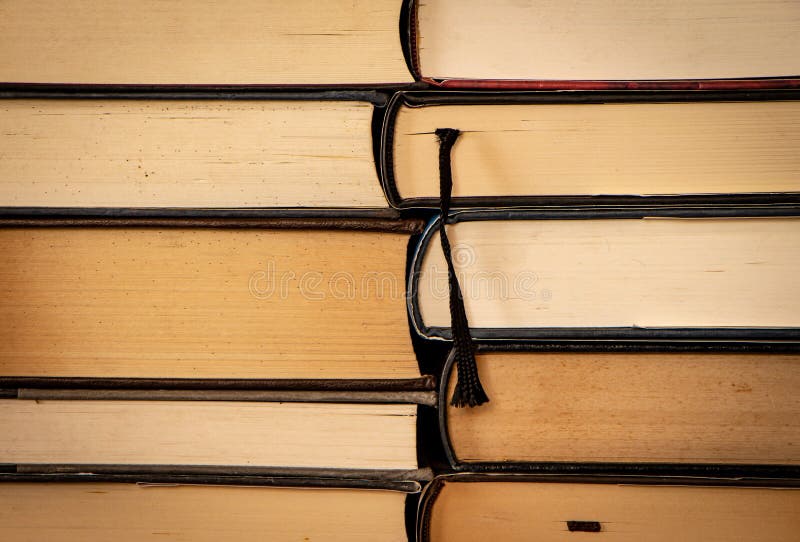 Old Books of Different Colors Side by Side. Texture. Copy Space Stock ...