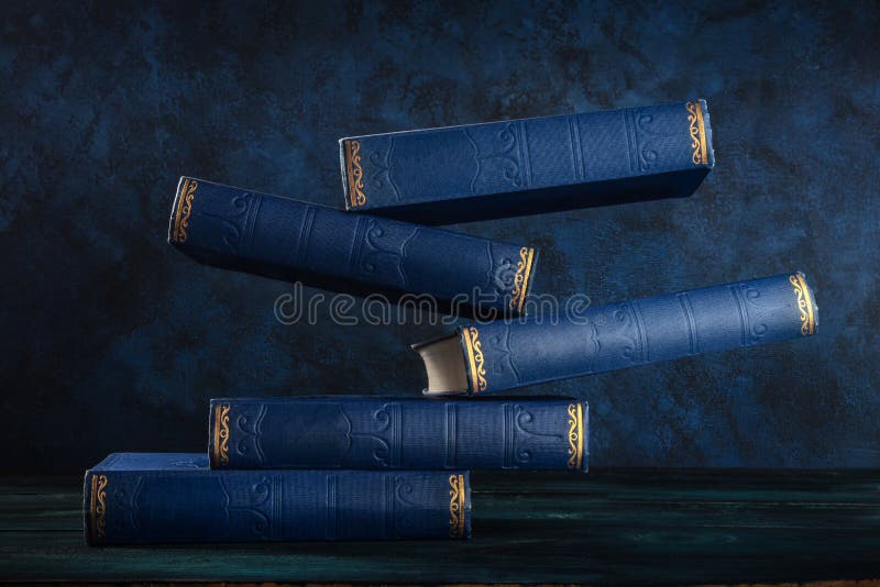 Floating Books on Balloons in Surreal Sky Stock Image - Image of book ...