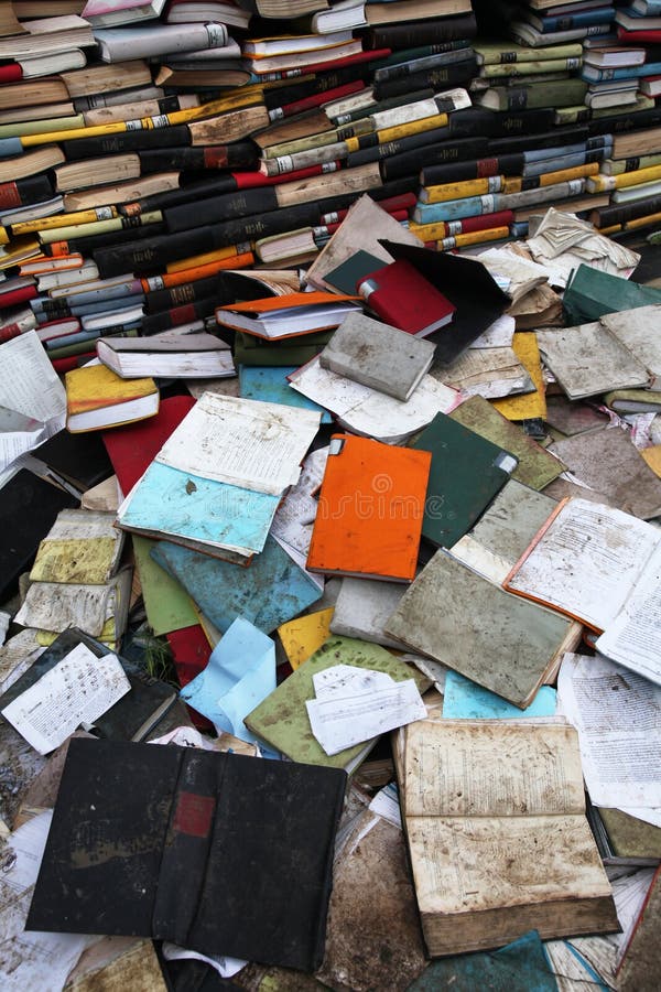 Old books stock photo. Image of garbage, document, folders - 80076846