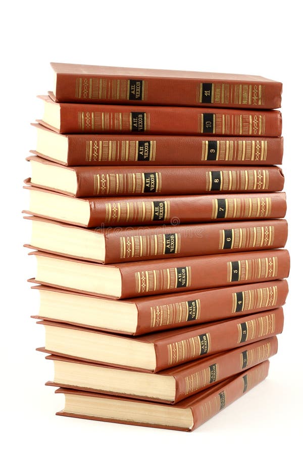 Old Retro Books with Color Covers on a White Shelf Front View. Mass ...