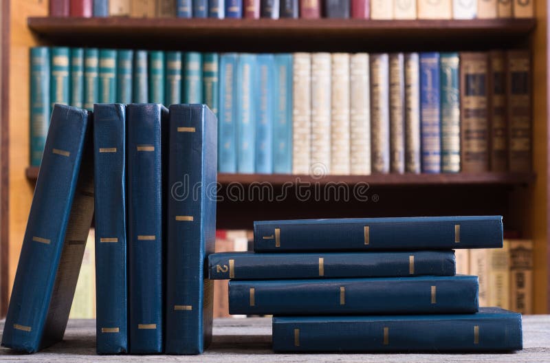 Old books in the Library stock photo. Image of hardcover - 86357494