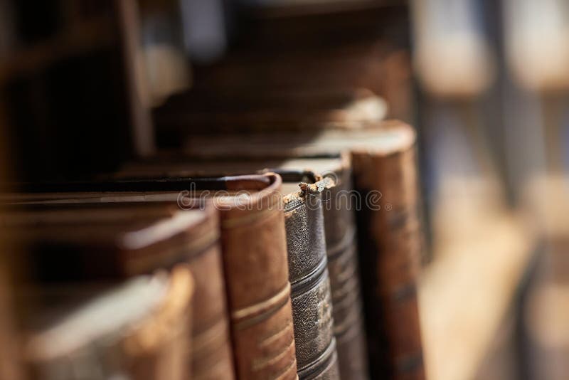 Old books in a library stock image. Image of volume - 334690591