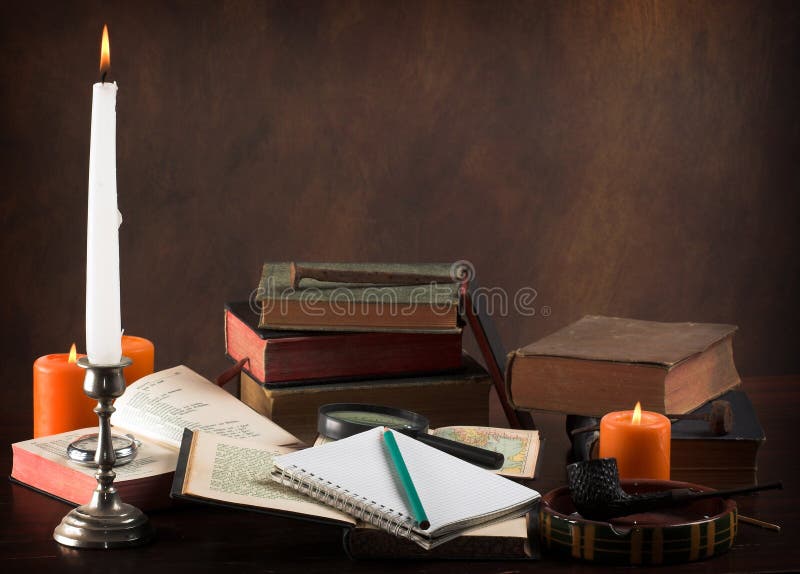 Old books and notebook stock photo. Image of library, paper - 8865982