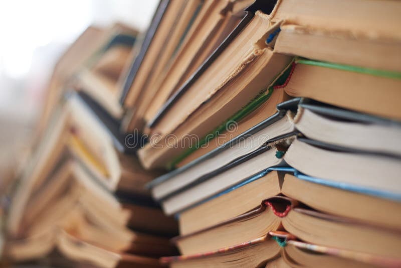 Old Books Piled Up in a Heap, Learning and Education Concept Stock ...