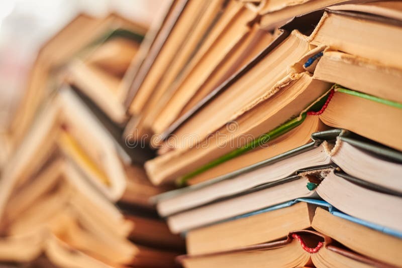 Old Books Piled Up in a Heap, Learning and Education Concept Stock ...