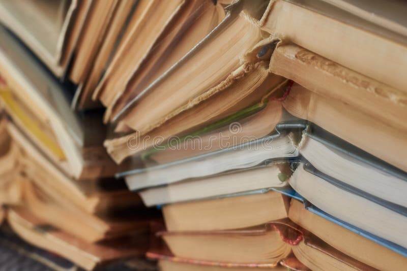 Old Books Piled Up in a Heap, Learning and Education Concept Stock ...