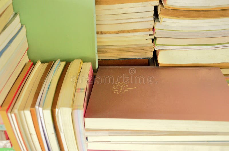 Old books on the rack stock image. Image of rack, study - 59696475