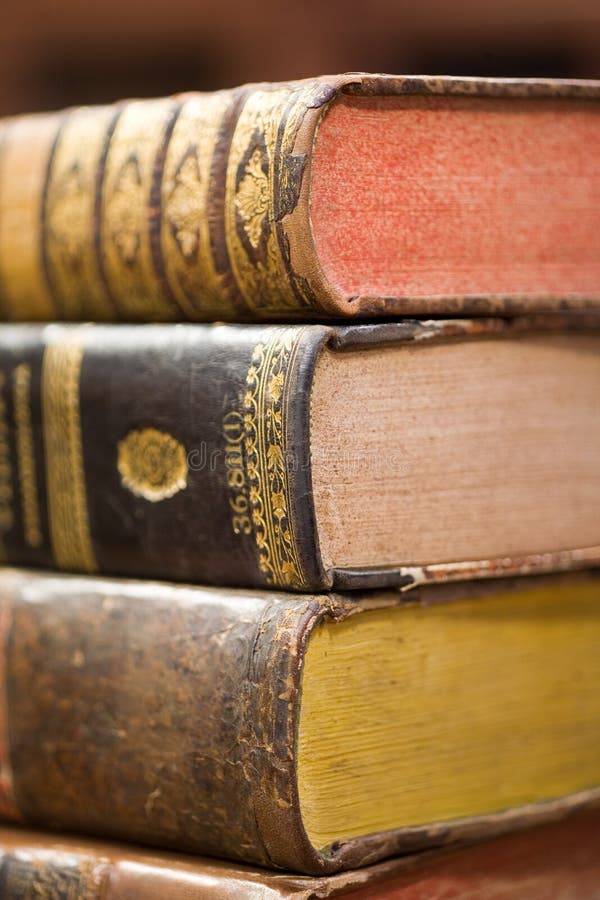 Old books on the shelf stock image. Image of handbook - 9610501