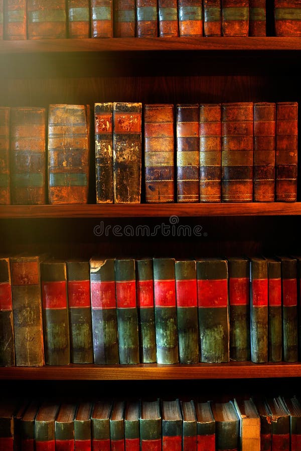 Old books on the shelves stock photo. Image of school - 51721698