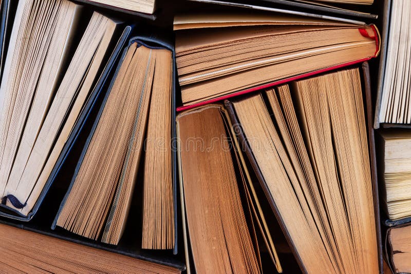 Old Books Side by Side. Texture. Copy Space Stock Image - Image of ...