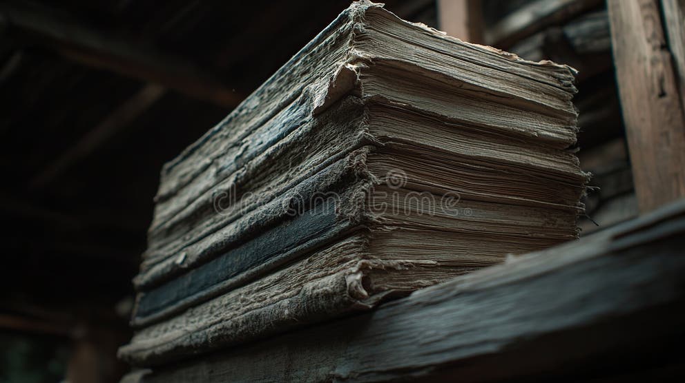 Old Books Stack, Rustic Shelf, Library, Dusty, Forgotten Stock Photo ...