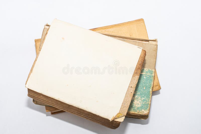 Old Books. a Stack of Tattered Books Stock Photo - Image of binding ...
