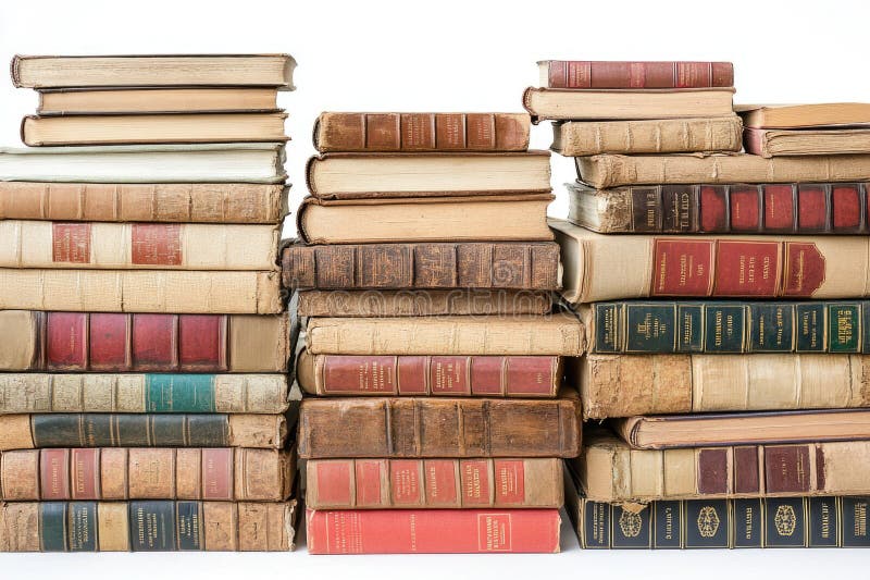Old Books Stacked Together, Great for Background or Props Stock Image ...