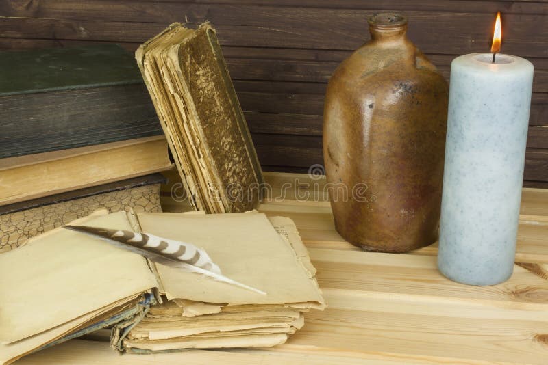 Old Books To Read. Studying Old Dictionaries Stock Photo - Image of ...