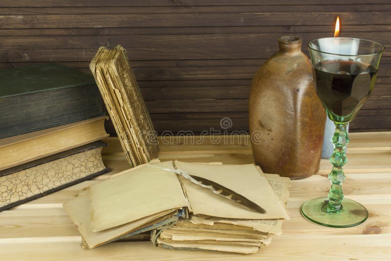 Old Books To Read. Studying Old Dictionaries Stock Image - Image of ...