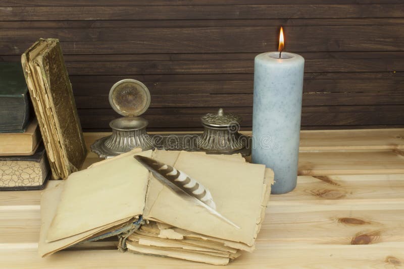 Old Books To Read. Studying Old Dictionaries Stock Photo - Image of ...