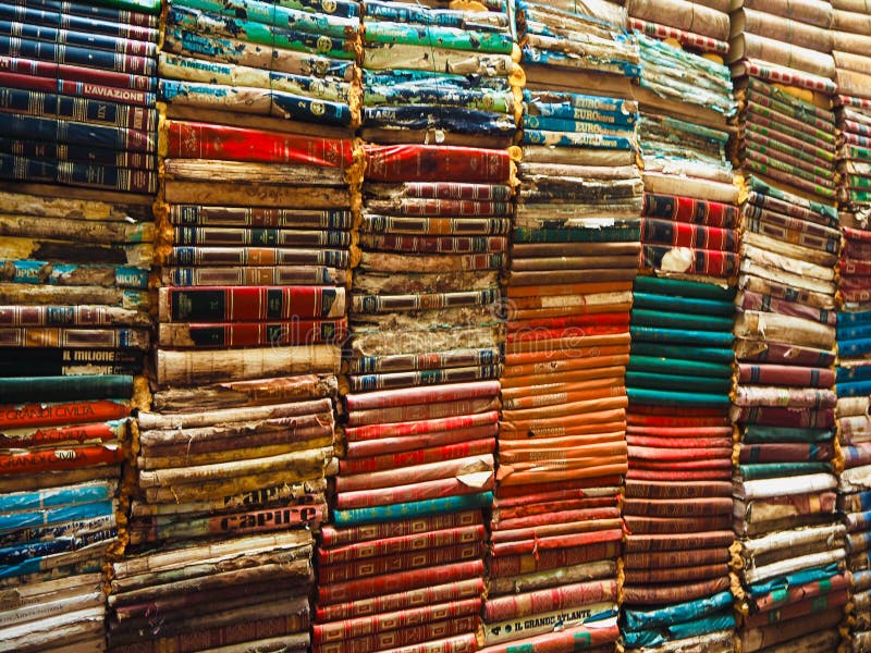 Old books stock photo. Image of librery, books, venice - 160427840