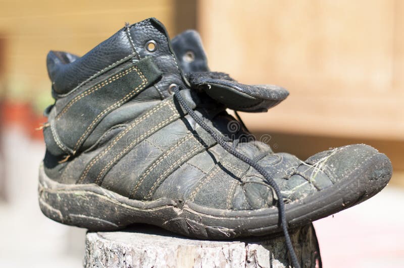 Old boot stock photo. Image of balck, summer, clothing - 45796588