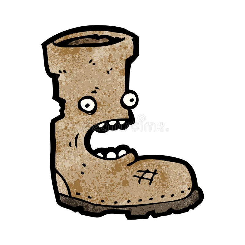 Old boot cartoon character stock vector. Illustration of doodle - 38063316