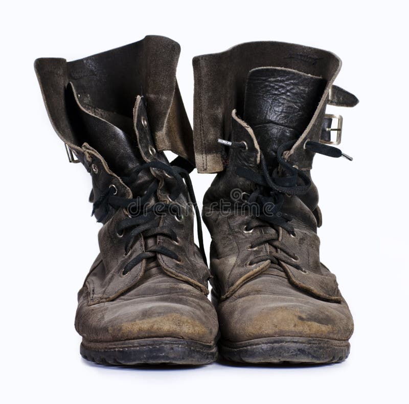 Old military boots stock photo. Image of used, boots - 19118792