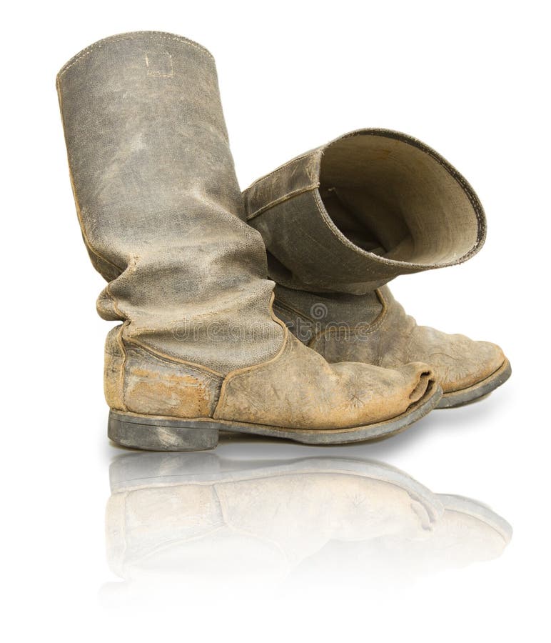 Old boots stock image. Image of heavy, retro, pair, outdoor - 20022249