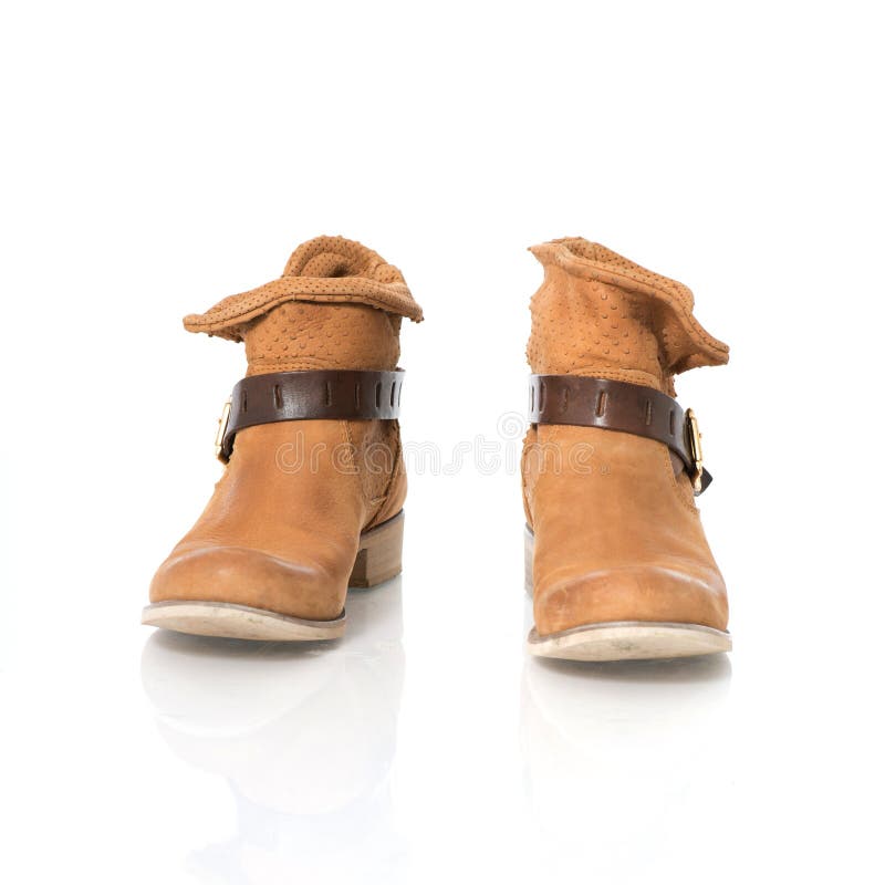 Old boots stock image. Image of brown, shoes, frontal - 42078081