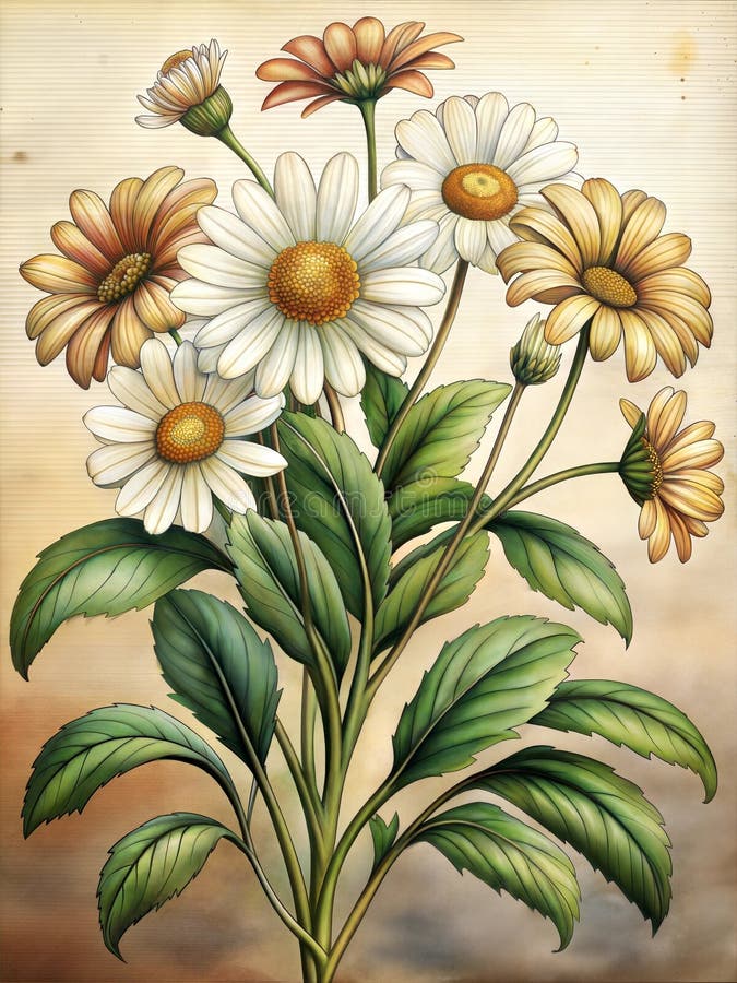 Old Botanical Hyper-detailed Illustration, Pattern Design, AI Generated ...