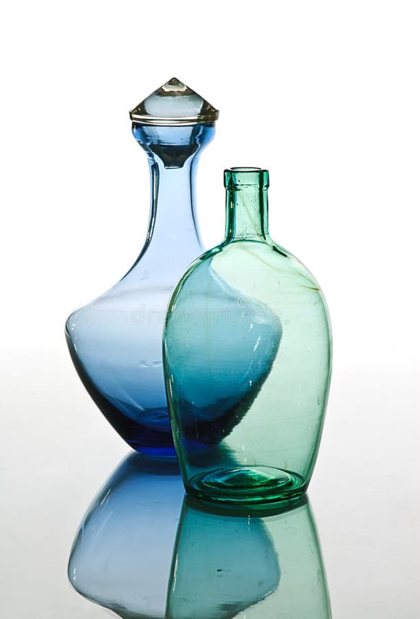 Old botlle stock image. Image of integrate, mirror, green - 7378709