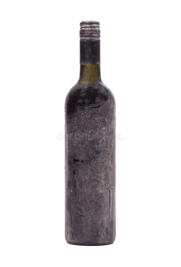 Old Bottle of Wine, Covered in Dust Stock Photo - Image of party ...