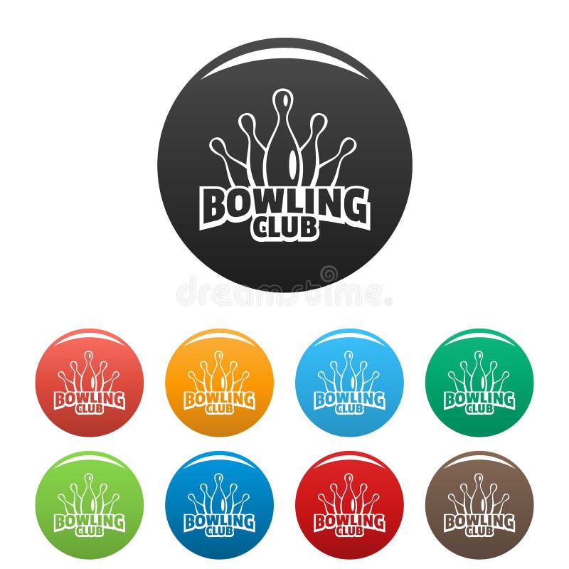 Old Bowling Icons Set Color Stock Vector - Illustration of activity ...