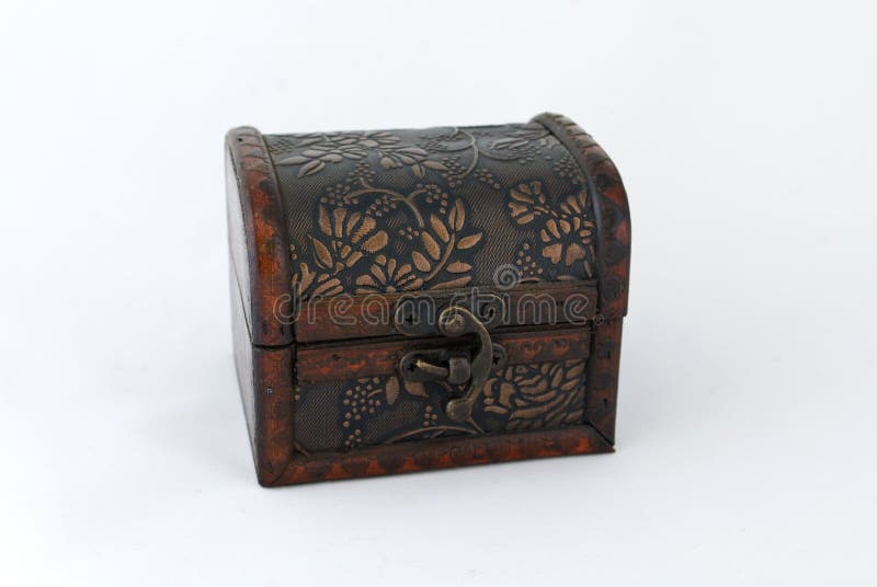 Old box stock image. Image of ornament, casket, retro - 12608801