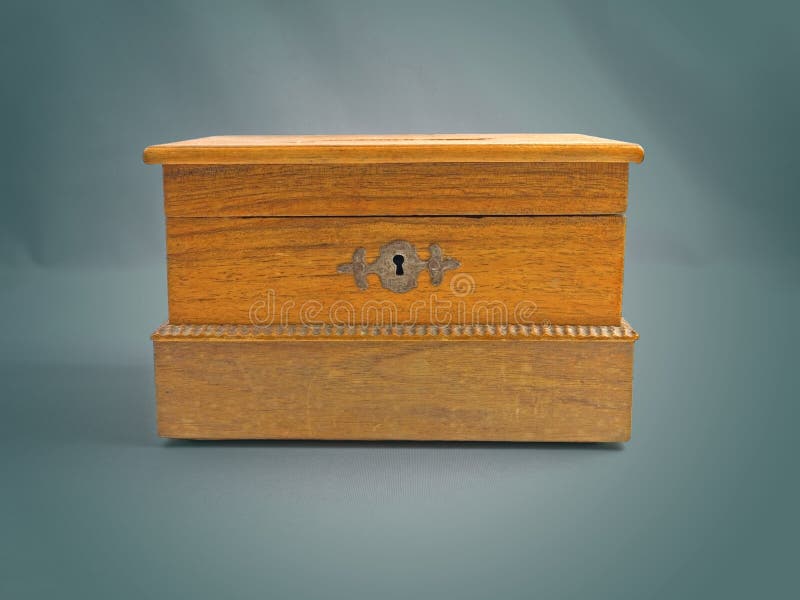 An old box stock photo. Image of brown, studio, keyhole - 36457474
