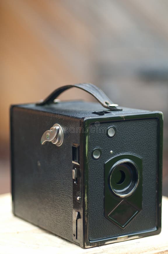 Old vintage pinhole camera stock photo. Image of design - 221882022