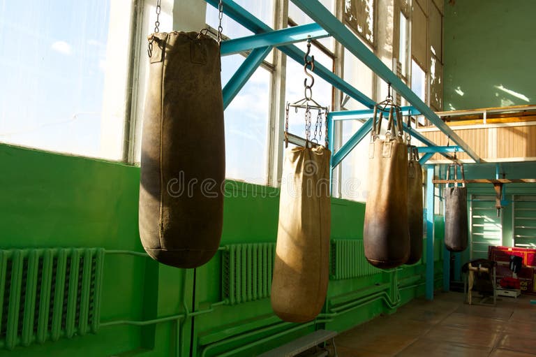 Old Boxing Gym stock image. Image of violence, strength - 18176215