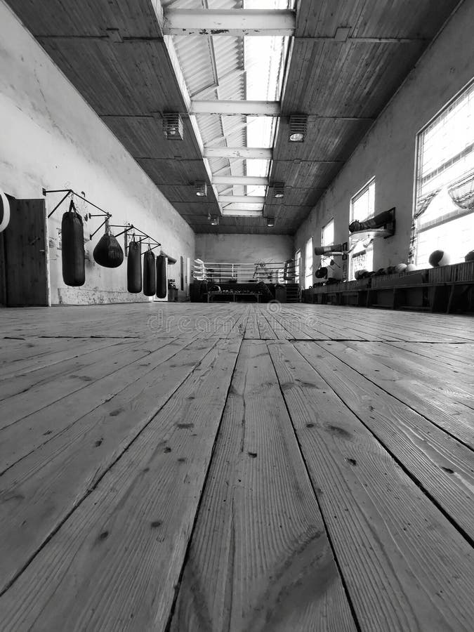 Old boxing gym stock photo. Image of brutalgym, sport - 212438466