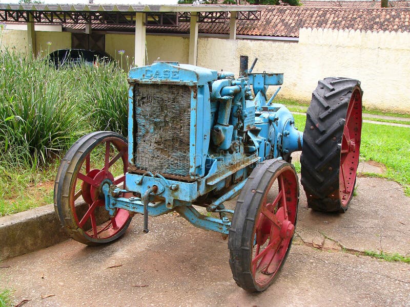 Old Brasilian tractor stock image. Image of horsepower - 626133