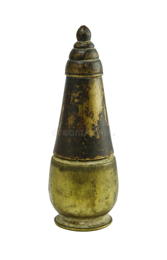 Old brass bottle 01 stock image. Image of rustic, equipment - 25290221