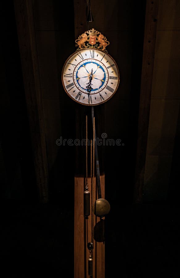 Vintage Clock with Brass Hands Stock Photo - Image of relief, retro ...