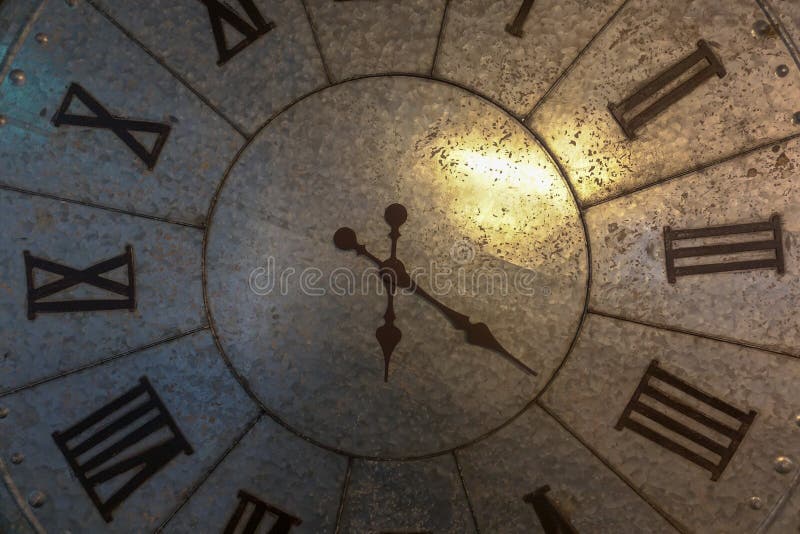 Old brass clock and time stock image. Image of clock - 109379545