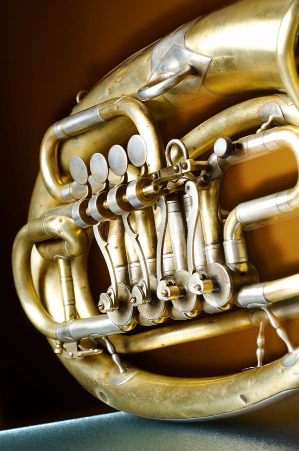 Brass instrument detail stock photo. Image of song, euphonium - 31311822