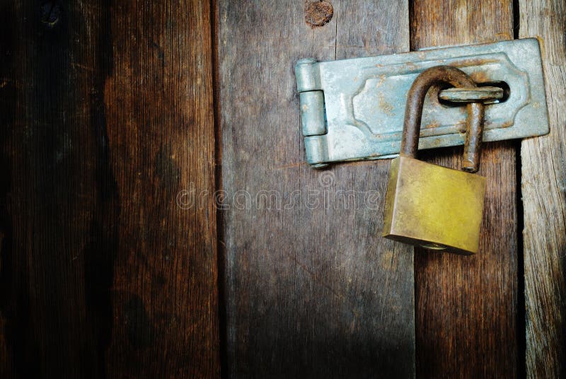 Vintage Rusty Padlock Surrounded by Old Keys Stock Image - Image of ...